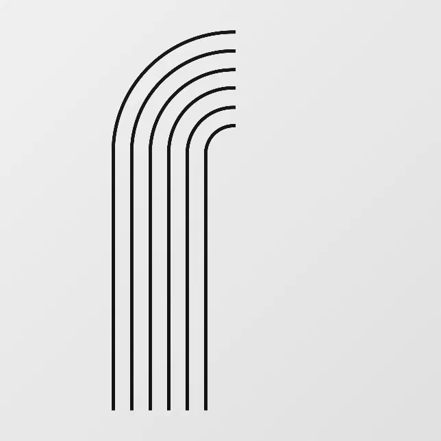 Half Arch Wall Decal-Boho Arch-Line Arch Decals | Zazzle