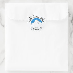 Half Dome Hike "I Made It!" Classic Round Sticker | Zazzle