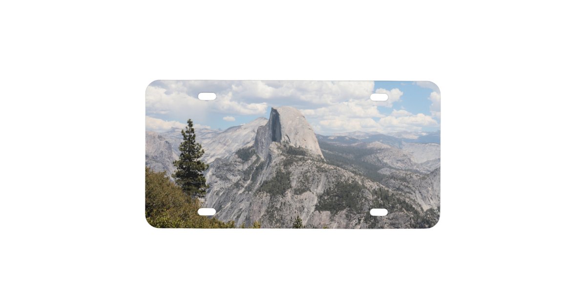 Half Dome, Yosemite National Park, California License Plate | Zazzle