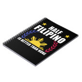 Half Filipino American Philippines Pinoy Pinay Notebook | Zazzle