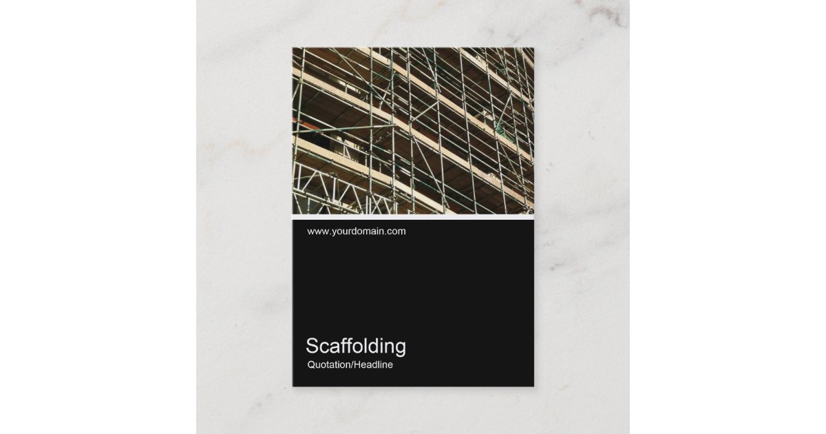 Half&Half Photo 0102- Scaffolding Business Card | Zazzle