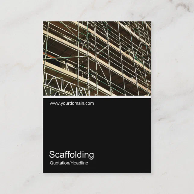 Half&Half Photo 0102- Scaffolding Business Card | Zazzle