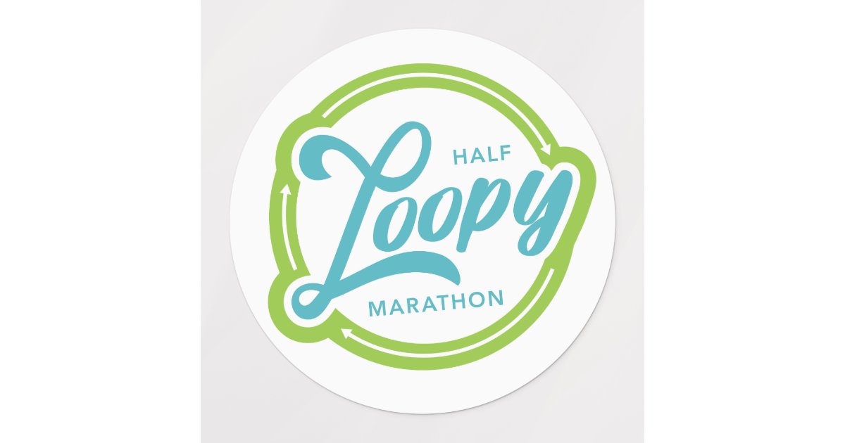 Half Loopy Sticker | Zazzle