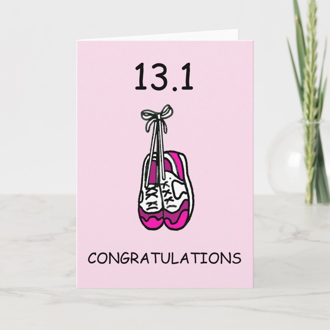 Half Marathon Congratulations for Her. Card | Zazzle