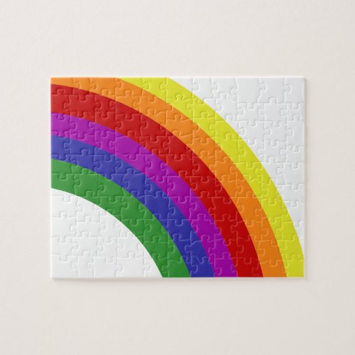 Half Rainbow Jigsaw Puzzle | Zazzle