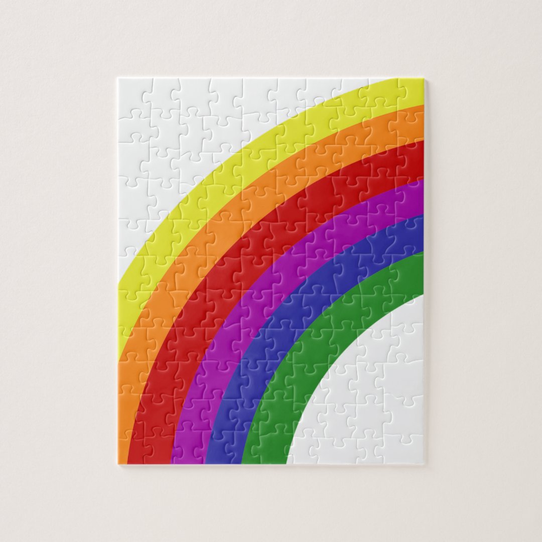 Half Rainbow Jigsaw Puzzle | Zazzle