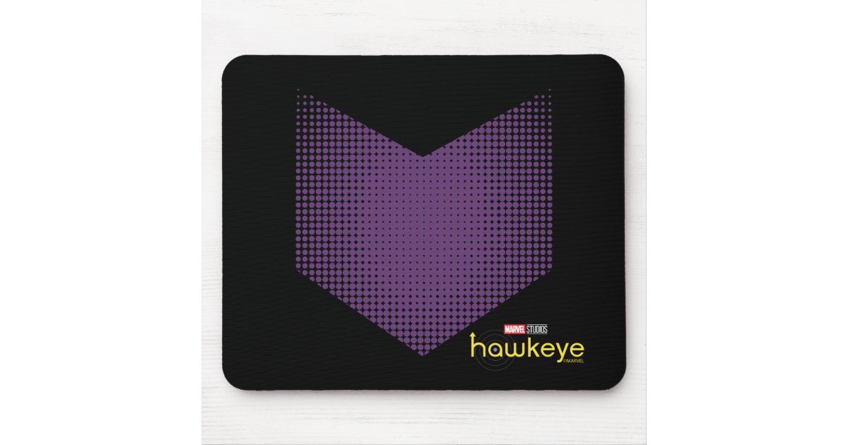 Halftone Hawkeye Symbol Mouse Pad | Zazzle