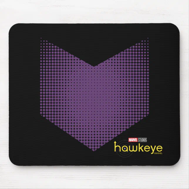 Halftone Hawkeye Symbol Mouse Pad | Zazzle