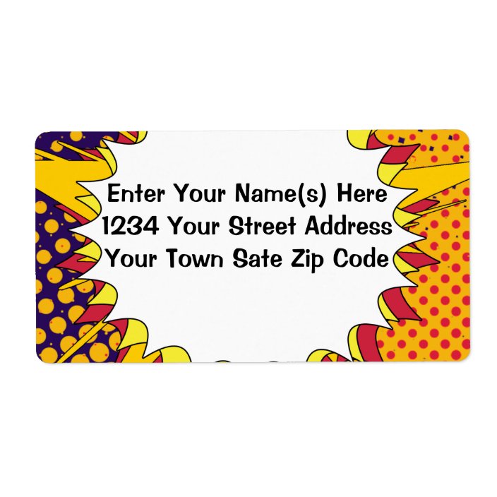 Halftone Sunset Label | Zazzle.com