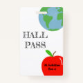 Hall Pass Personalized Badge | Zazzle