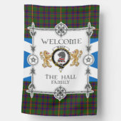 Hall Tartan Garden Flag - Tartan Flag Clan Badge | Zazzle