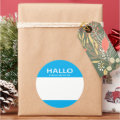 Hallo Mein Name Ist German hello name tag | Zazzle