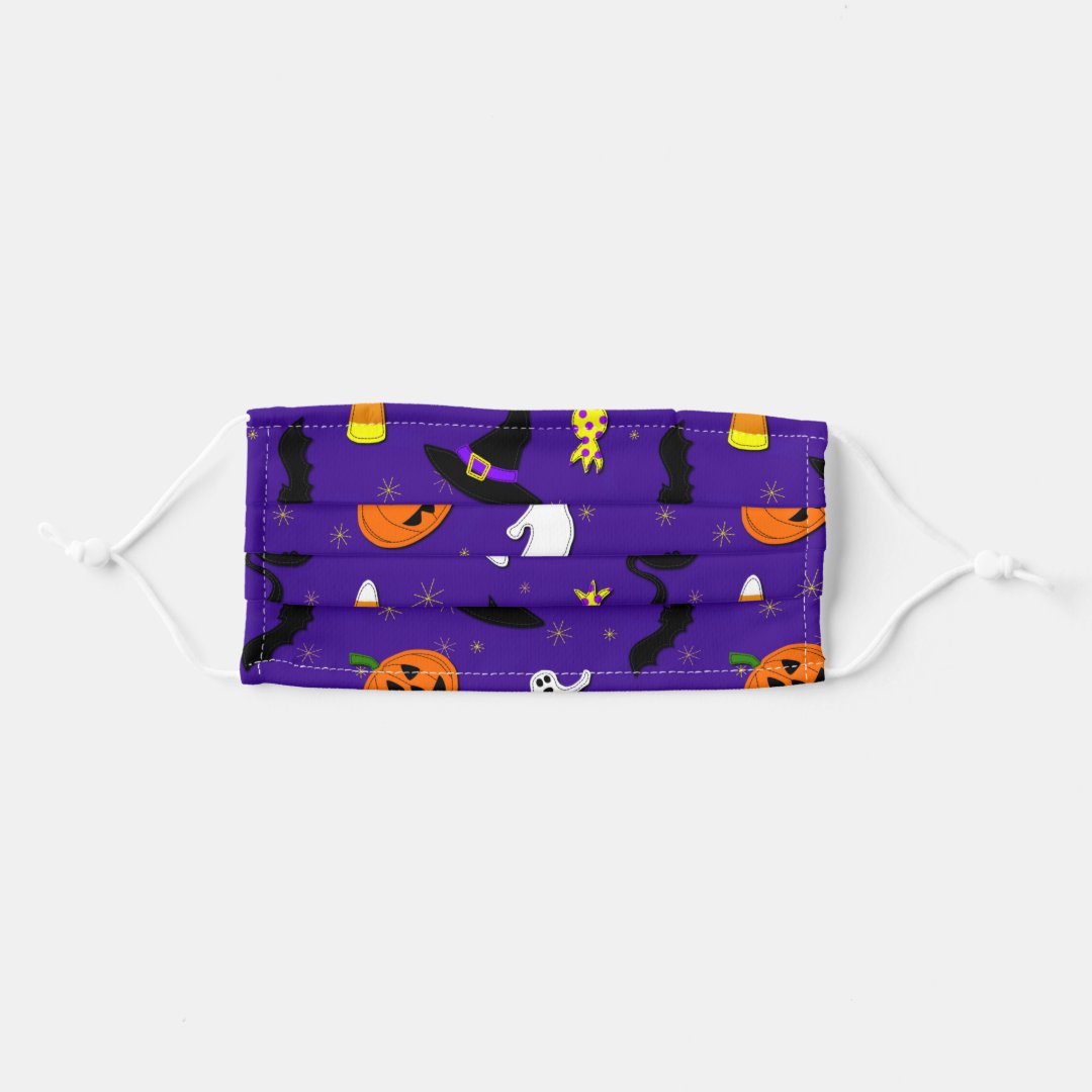 Halloween Applique Adult Cloth Face Mask | Zazzle