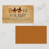 Halloween Baby Shower Boo Book Request Enclosure Card | Zazzle