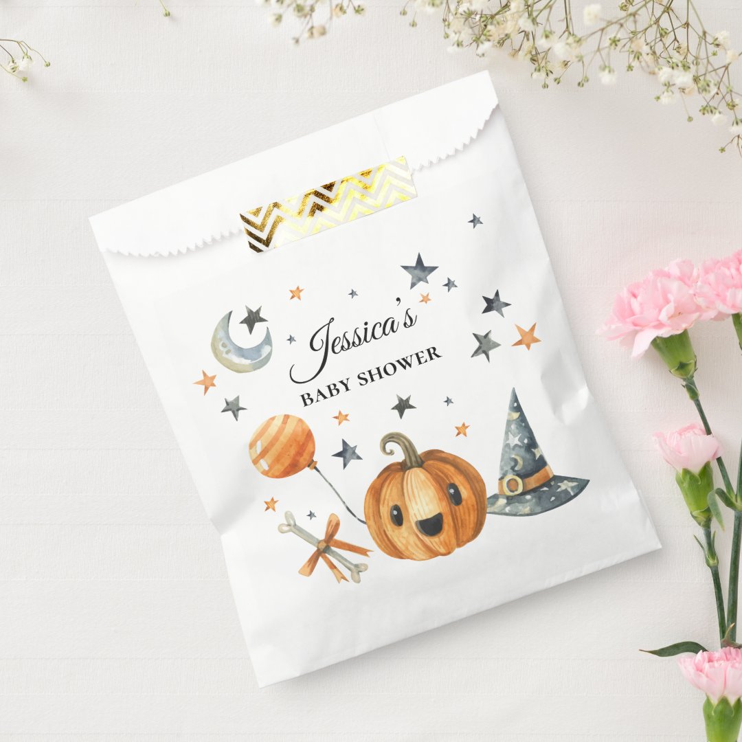 Halloween Baby Shower Little Boo Favor Bags | Zazzle