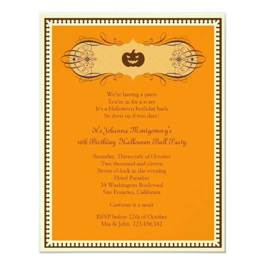 Halloween Ball Costume Party Invitation | Zazzle.com