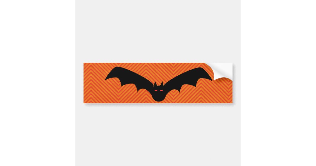 Halloween Bat Bumper Sticker | Zazzle