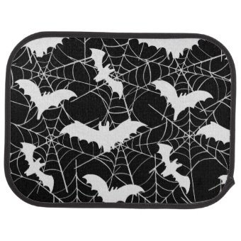 Halloween Bats And Spiders Web Car Floor Mat | Zazzle