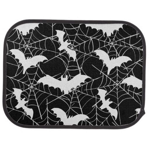 Halloween Bats And Spiders Web Car Floor Mat | Zazzle