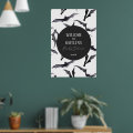 Halloween Bats Baby Shower Welcome Sign | Zazzle