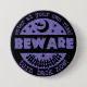 Halloween Beware Spooky Haunted House Button | Zazzle