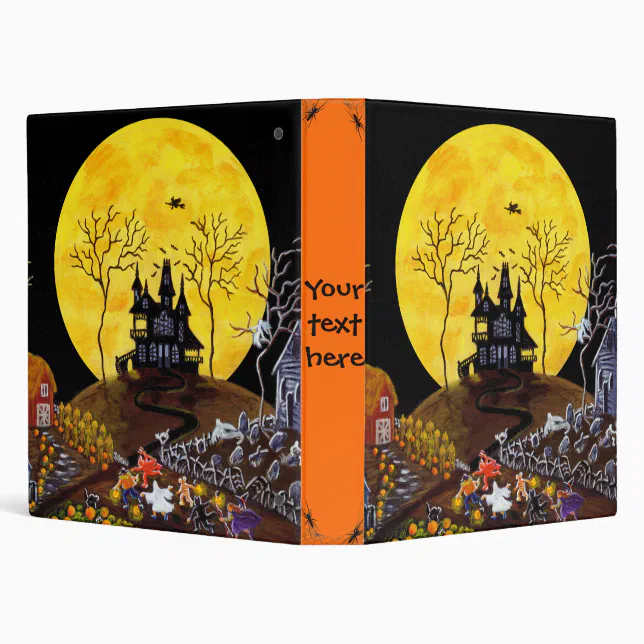 Halloween binder for recipes,photos etc | Zazzle