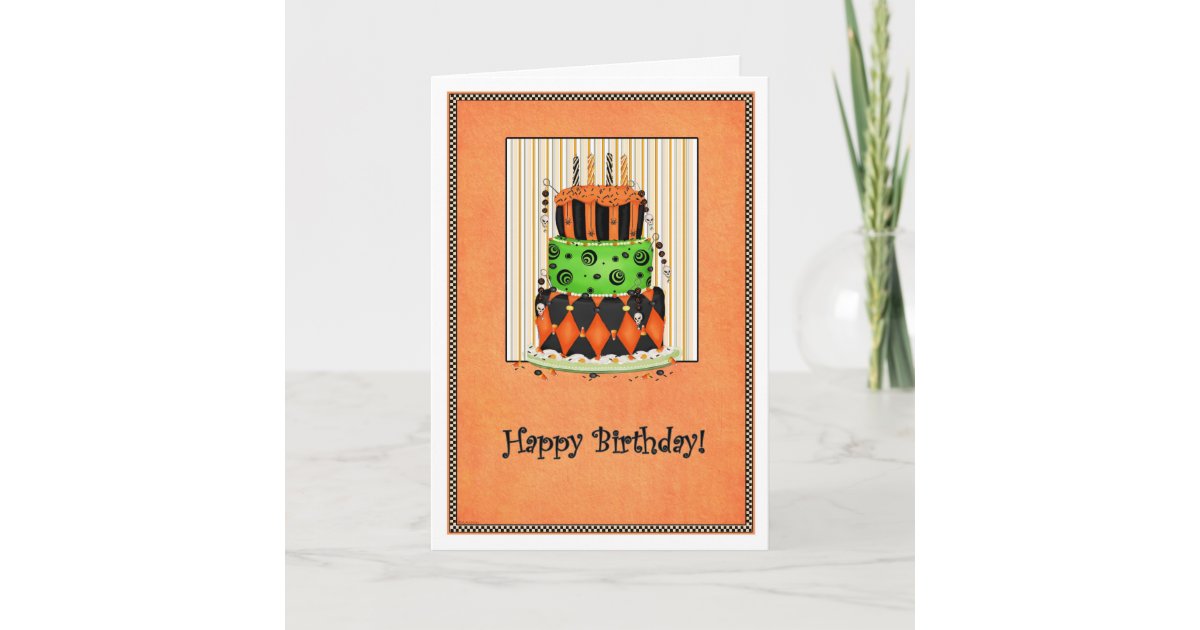 Halloween Birthday Card | Zazzle