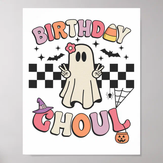 Halloween Birthday Ghoul Bday Party Anniversary Wo Poster | Zazzle
