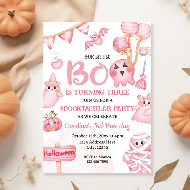 Halloween Birthday Invitation Template | Zazzle