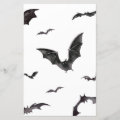 Halloween Black and White Bats Baby Name Race Game | Zazzle