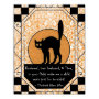 Halloween Black Cat Poster | Zazzle
