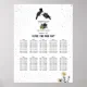 Halloween Black Roses Crows Wedding Seating Chart | Zazzle