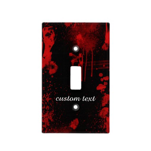 Halloween Blood Splatters Dark Gothic Light Switch Cover | Zazzle