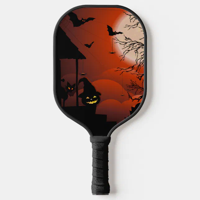 Halloween Bloody Moonlight Nightmare Pickleball Paddle | Zazzle