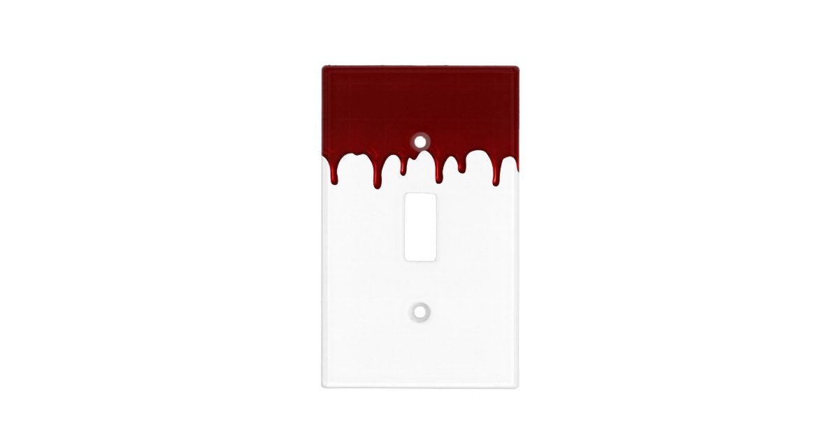 Halloween Bloody Red Drips Scary Light Switch Cover | Zazzle
