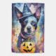 Halloween Blue Heeler With Pumpkins Scary Garden Flag | Zazzle