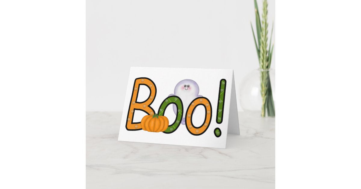 Halloween BOO!! Card | Zazzle