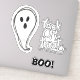 Halloween Boo Ghost Sticker | Zazzle