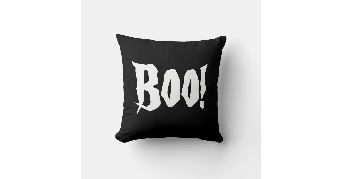 Halloween Boo Pillow | Zazzle