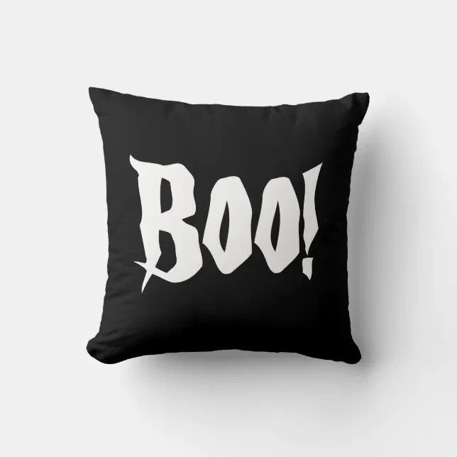 Halloween Boo Pillow | Zazzle