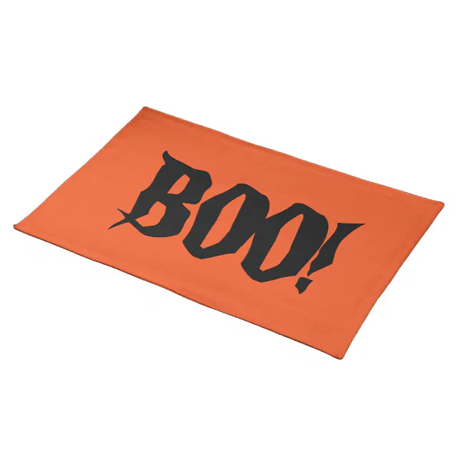 Halloween BOO! Placemat | Zazzle