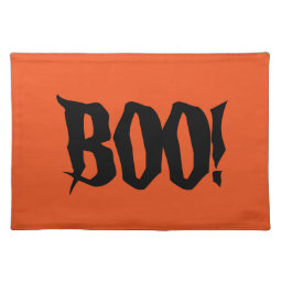 Halloween BOO! Placemat | Zazzle