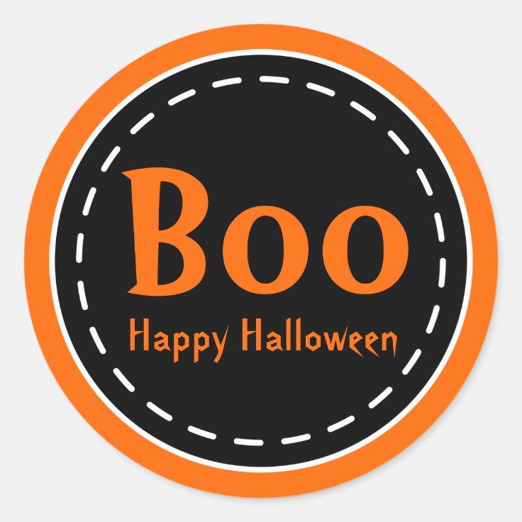 Halloween Boo Stickers | Zazzle