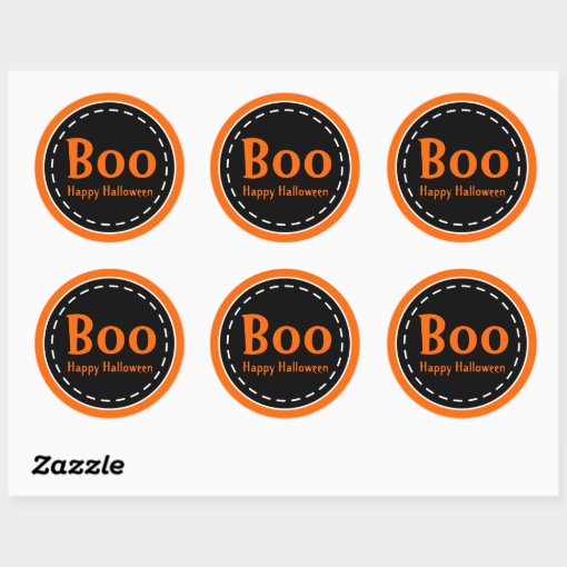 Halloween Boo Stickers | Zazzle