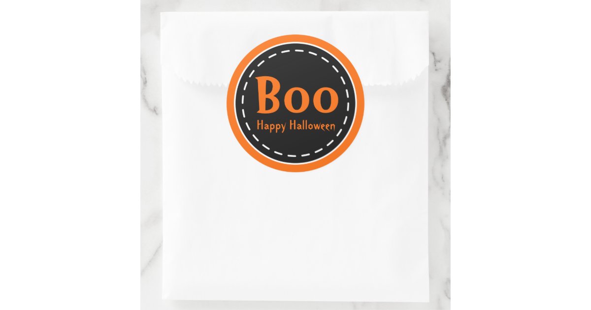 Halloween Boo Stickers | Zazzle
