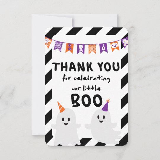 Halloween Boo Thank You Card | Zazzle.com