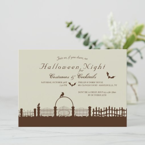 Halloween Border Invitation | Zazzle