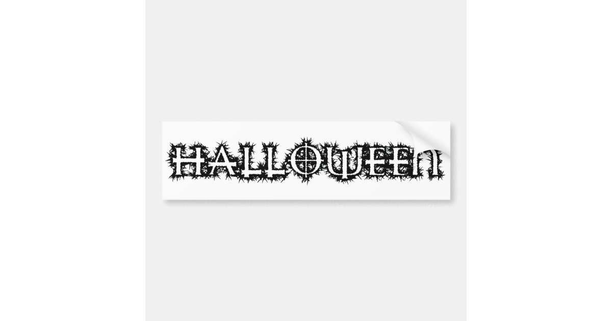 Halloween Bumper Sticker | Zazzle
