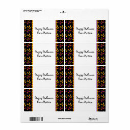 Halloween Candy Corn Custom Labels | Zazzle