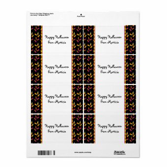 Halloween Candy Corn Custom Labels | Zazzle